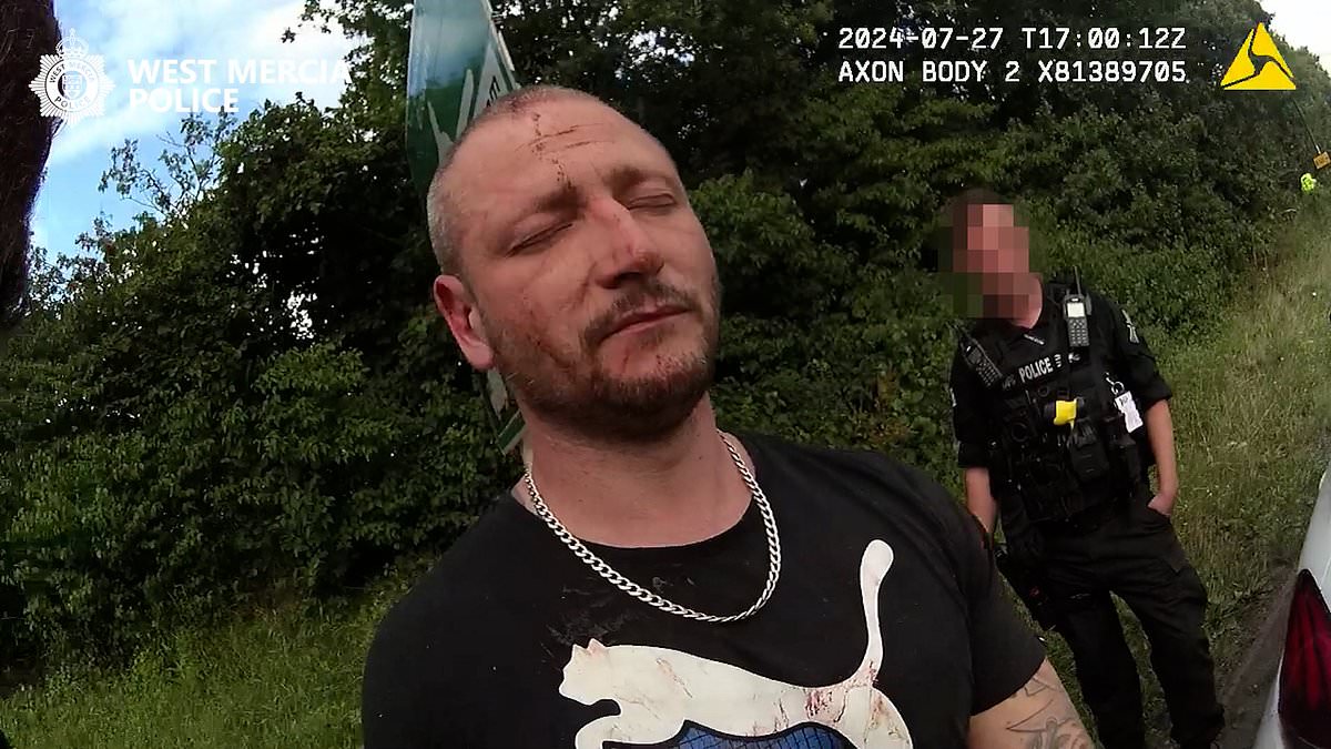 Moment reckless drink driver, 37, films himself speeding at 80mph ...