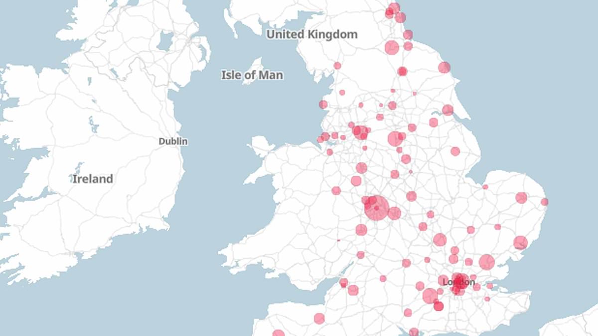 Interactive map reveals new flu hotspots of England as four NHS trusts ...